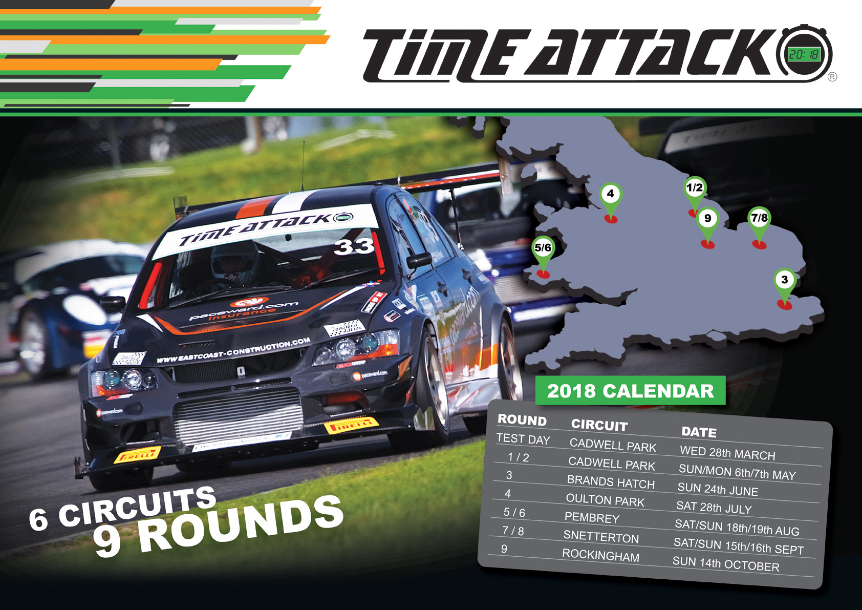 2018 Championship Calendar Announced - Time Attack® - It's not racing ...